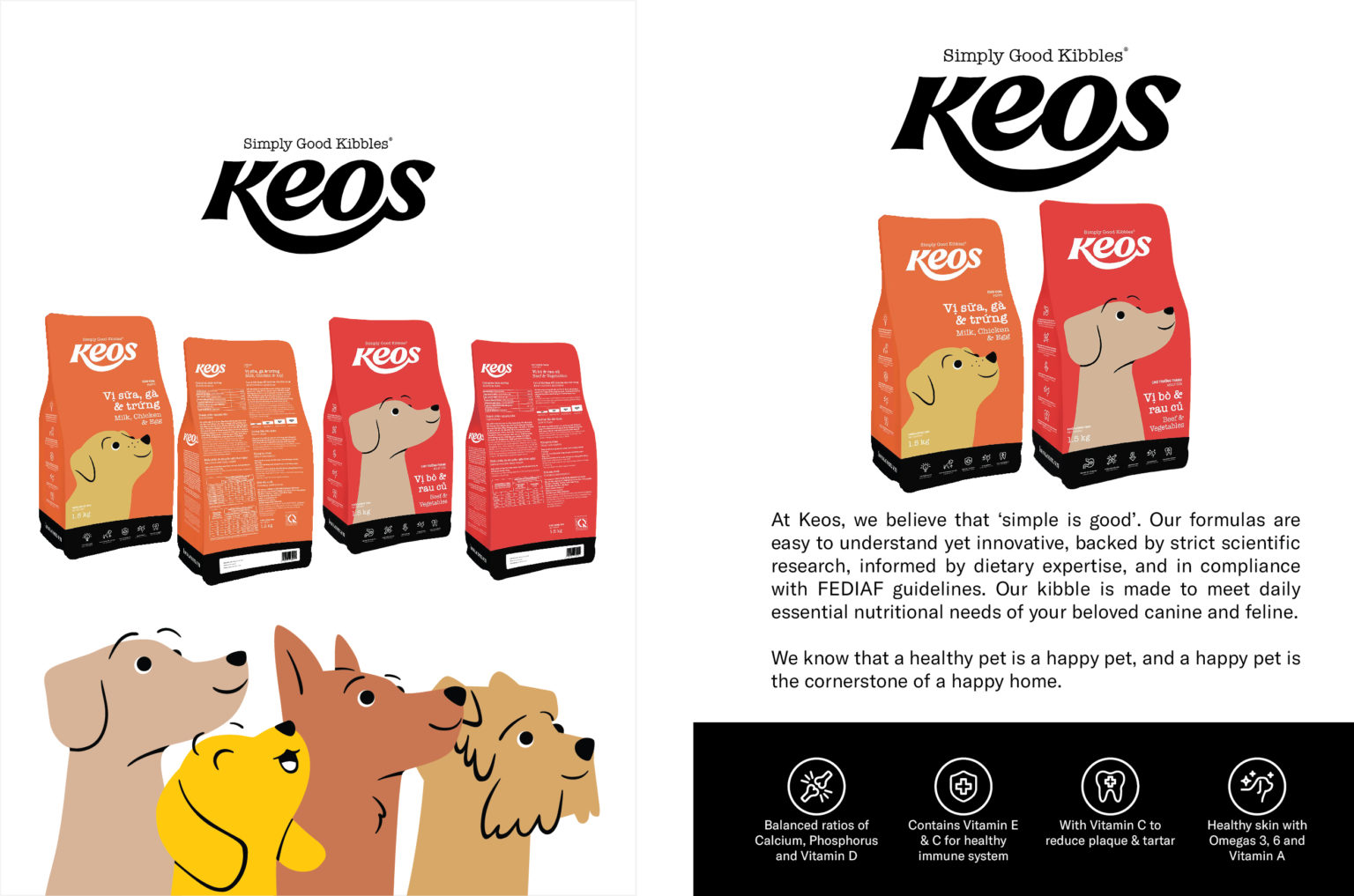 KEOS DOG PUPPY MILK, CHICKEN, & EGG 1.5KG PACK – Agrilife Philippines
